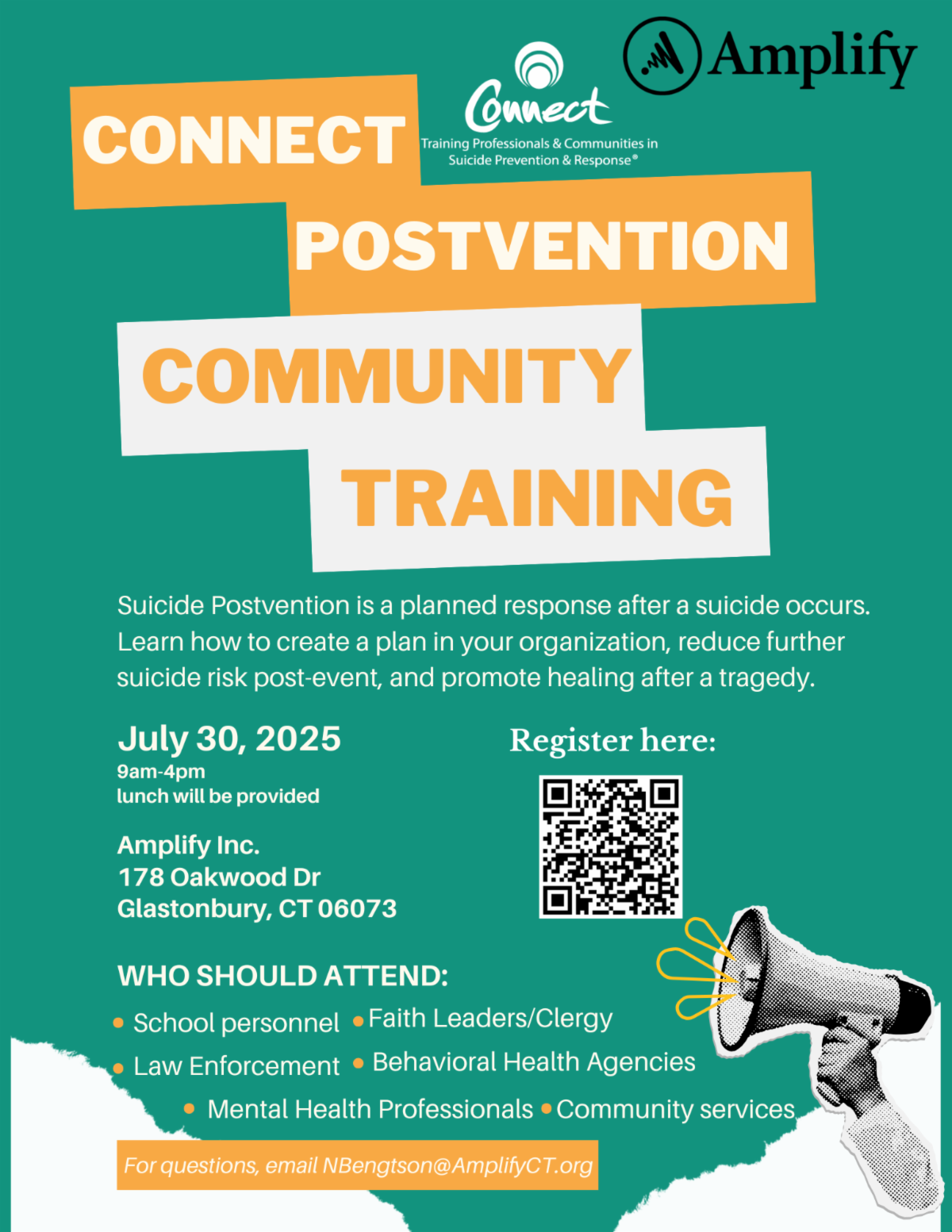 Connect Postvention Training July 30