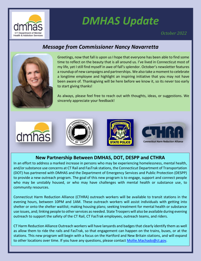 DMHAS Update - October 2022