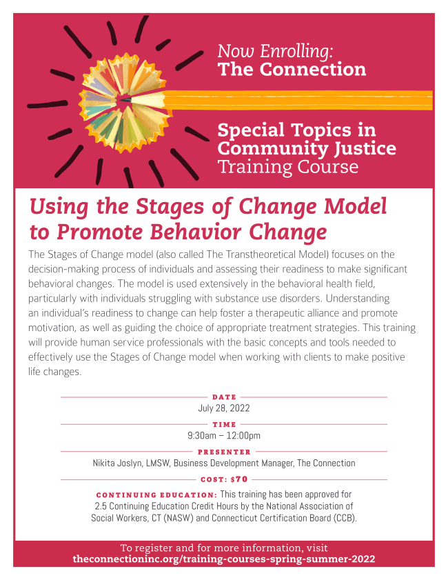 Using the Stages of Change Model to Promote Behavior Change - The ...