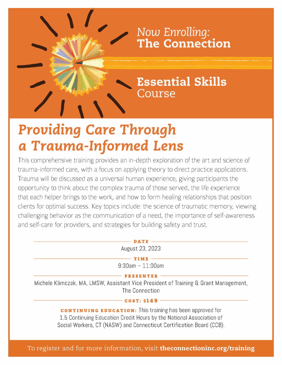Providing Care Through a Trauma-Informed Lens - August 23, 2023