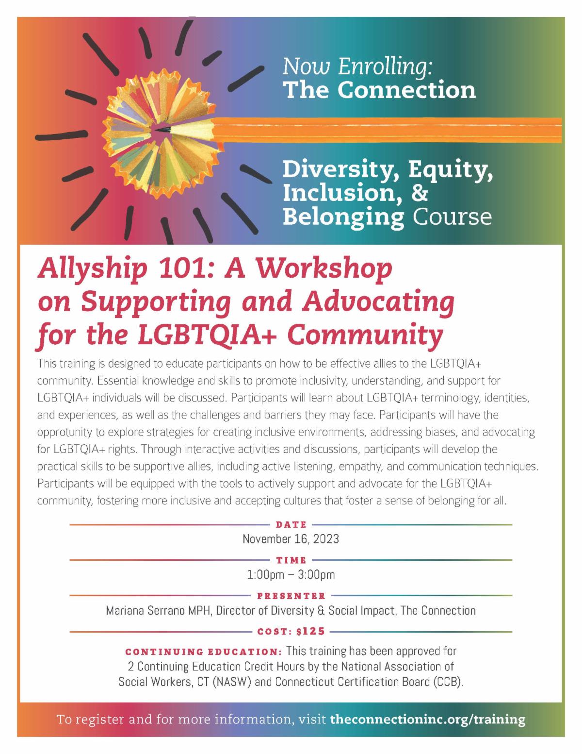 Allyship 101: A Workshop on Supporting and Advocating for the LGBTQI+ ...