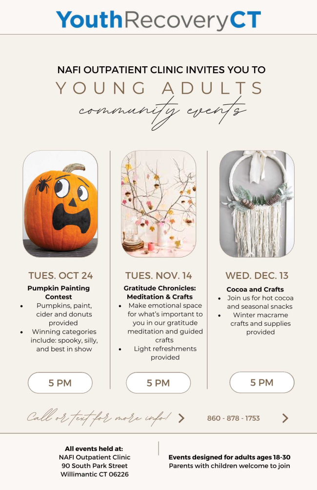 Youth Recovery CT New for October!