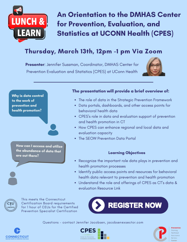 An Orientation to the DMHAS Center for Prevention, Evaluation, and ...