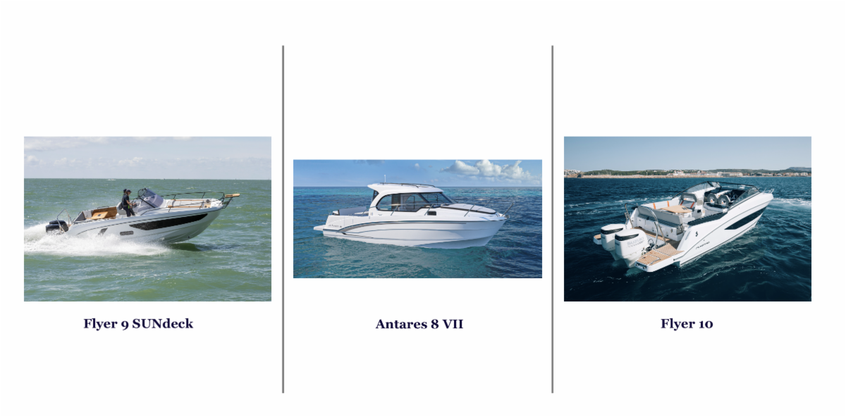 Beneteau Outboard on Display at Miami Boat Show