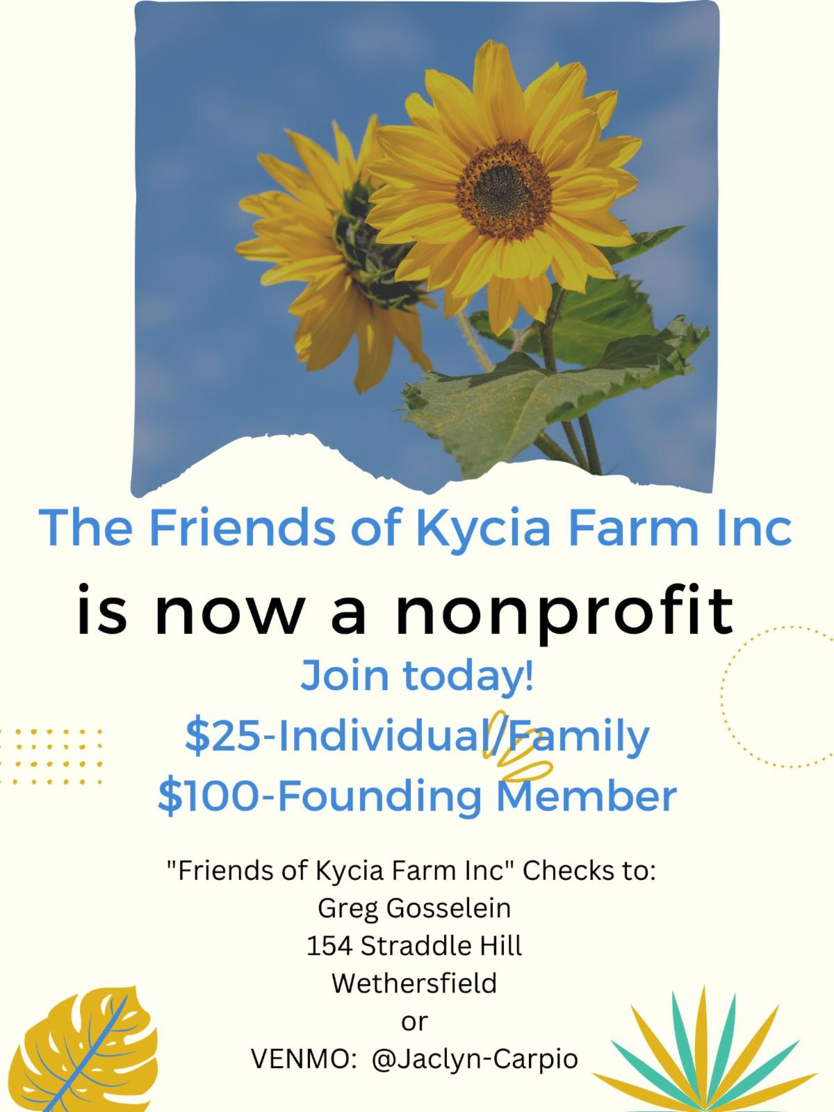 Friends of Kycia farm Membership Campaign