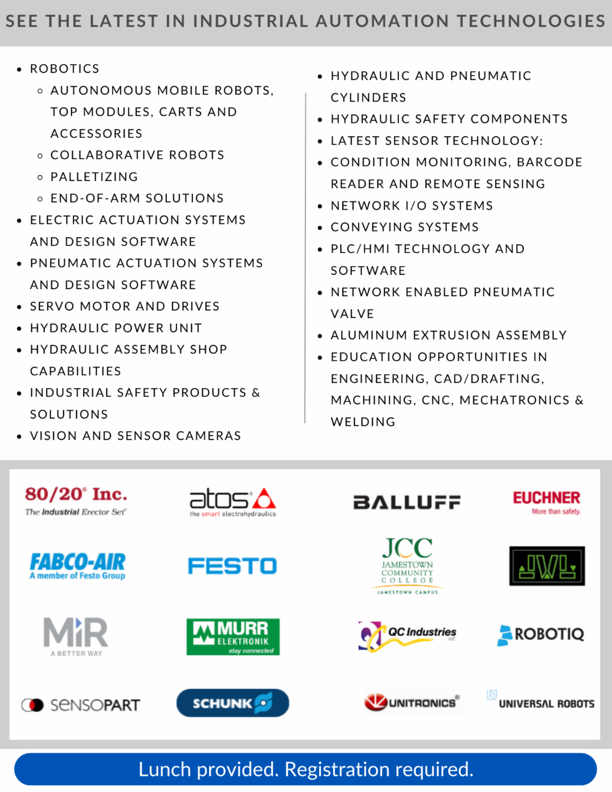 Automation Expo - Jamestown Community College