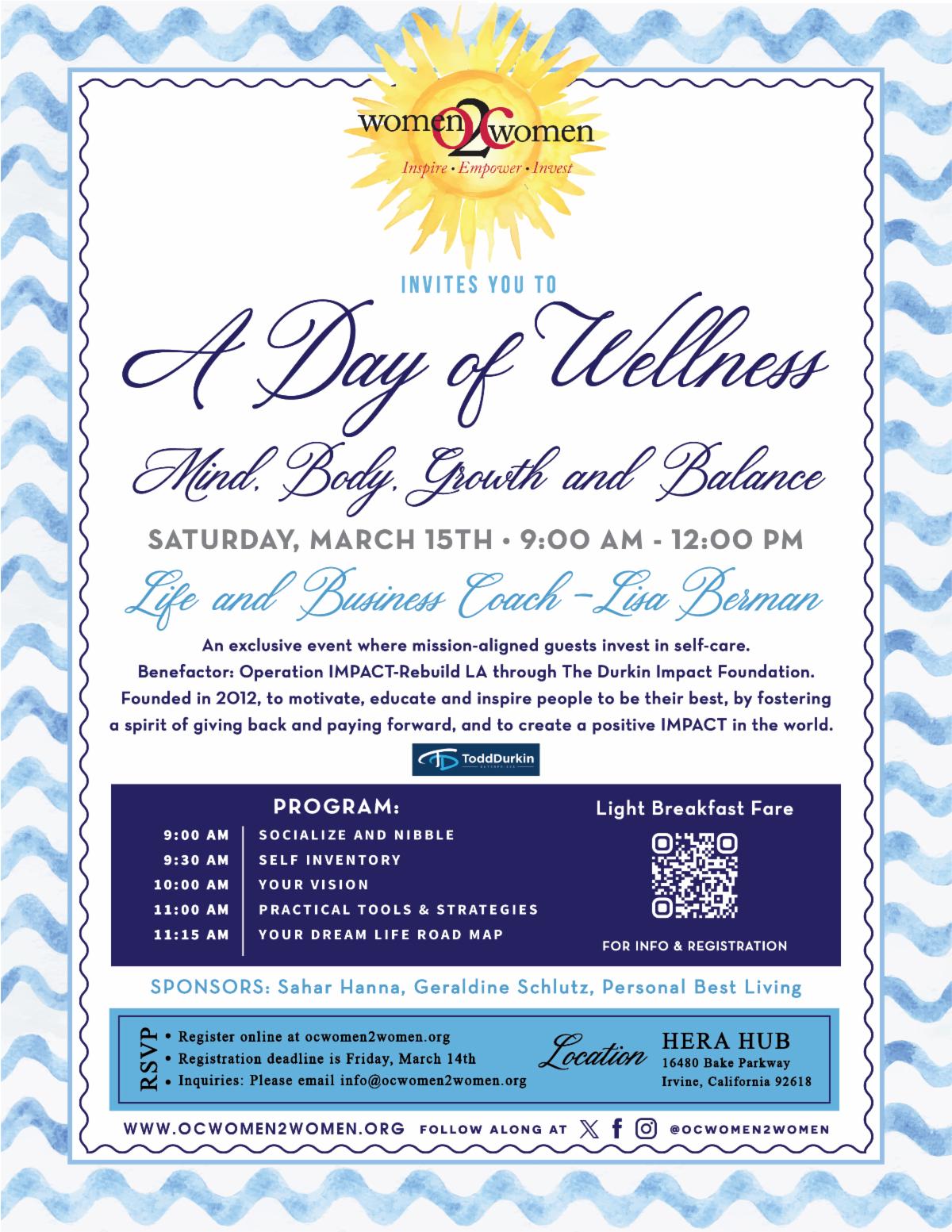 A DAY OF WELLNESS