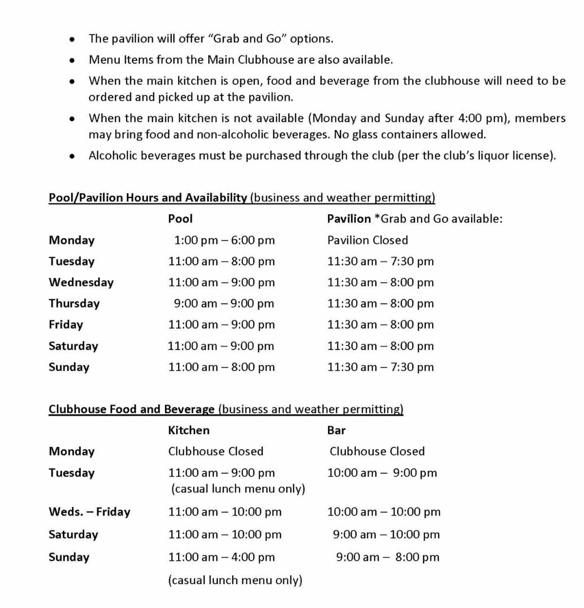 Springfield Country Club Weekly Update