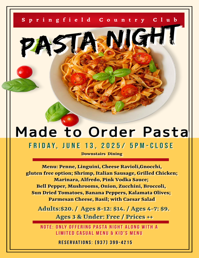 Springfield Country Club Weekly Update