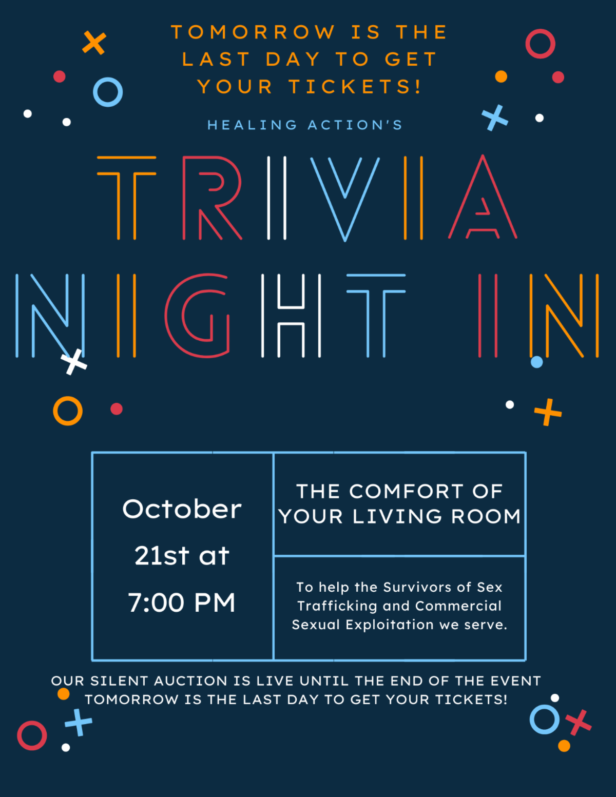 Tomorrow is the Last Day to Get Your Trivia Night Tickets!