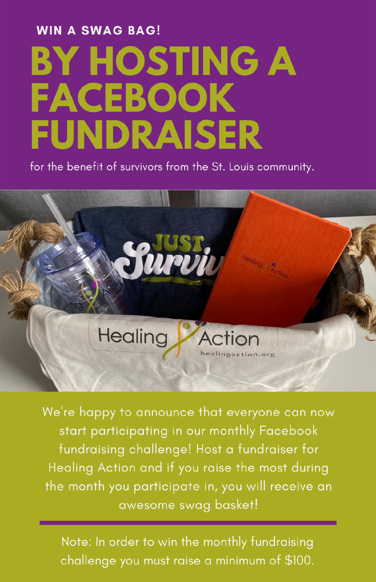 Support Survivors with A Facebook Fundraiser