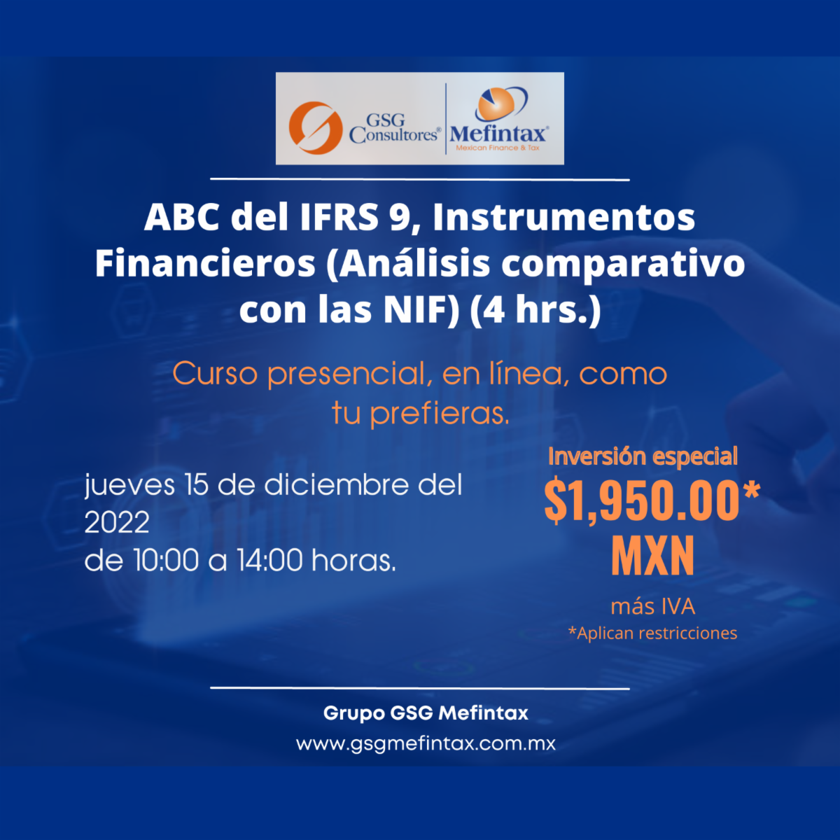 Curso ABC del IFRS 9, Instrumentos Financieros (Análisis comparativo con las NIF) (4 hrs ...