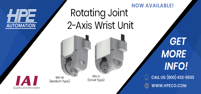 All New 2-Axis Wrist Unit