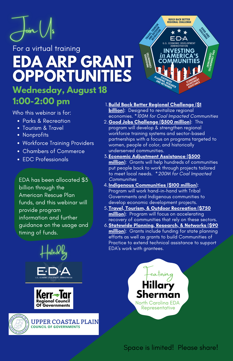 Virtual Training - EDA ARP Funding Opportunities
