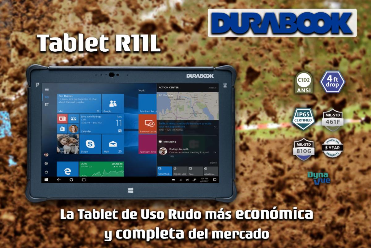 La Tablet de Uso Rudo más económica R11L