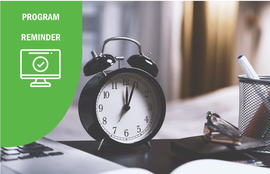 Wellness Program Reminder!