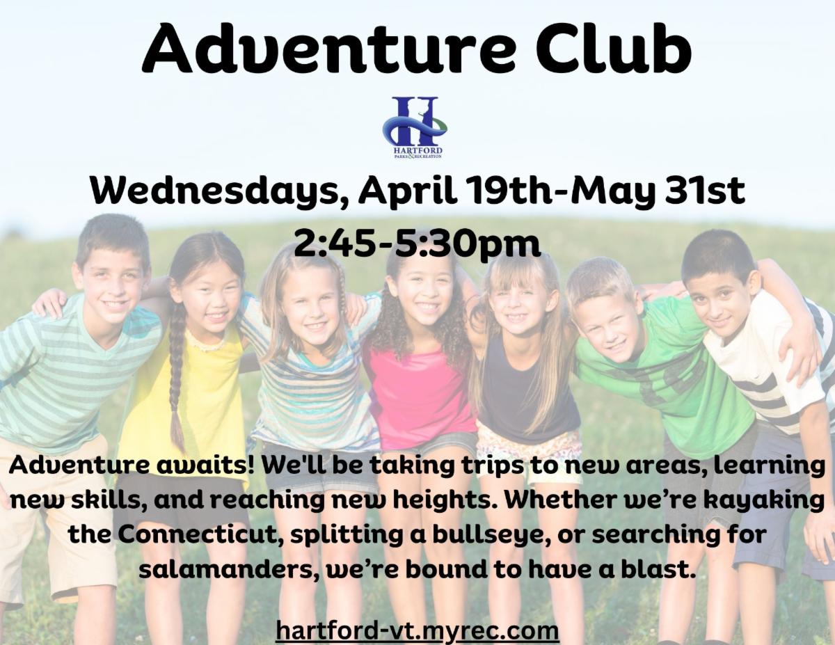 Check out what Hartford Parks & Recreation Weekly News has going on!