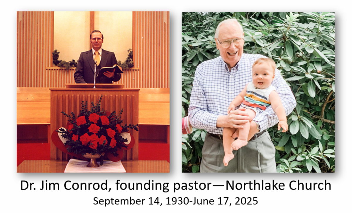 Dr. Jim Conrod MEMORIAL SERVICE will be SAT July 19 at 1PM at Longview ...