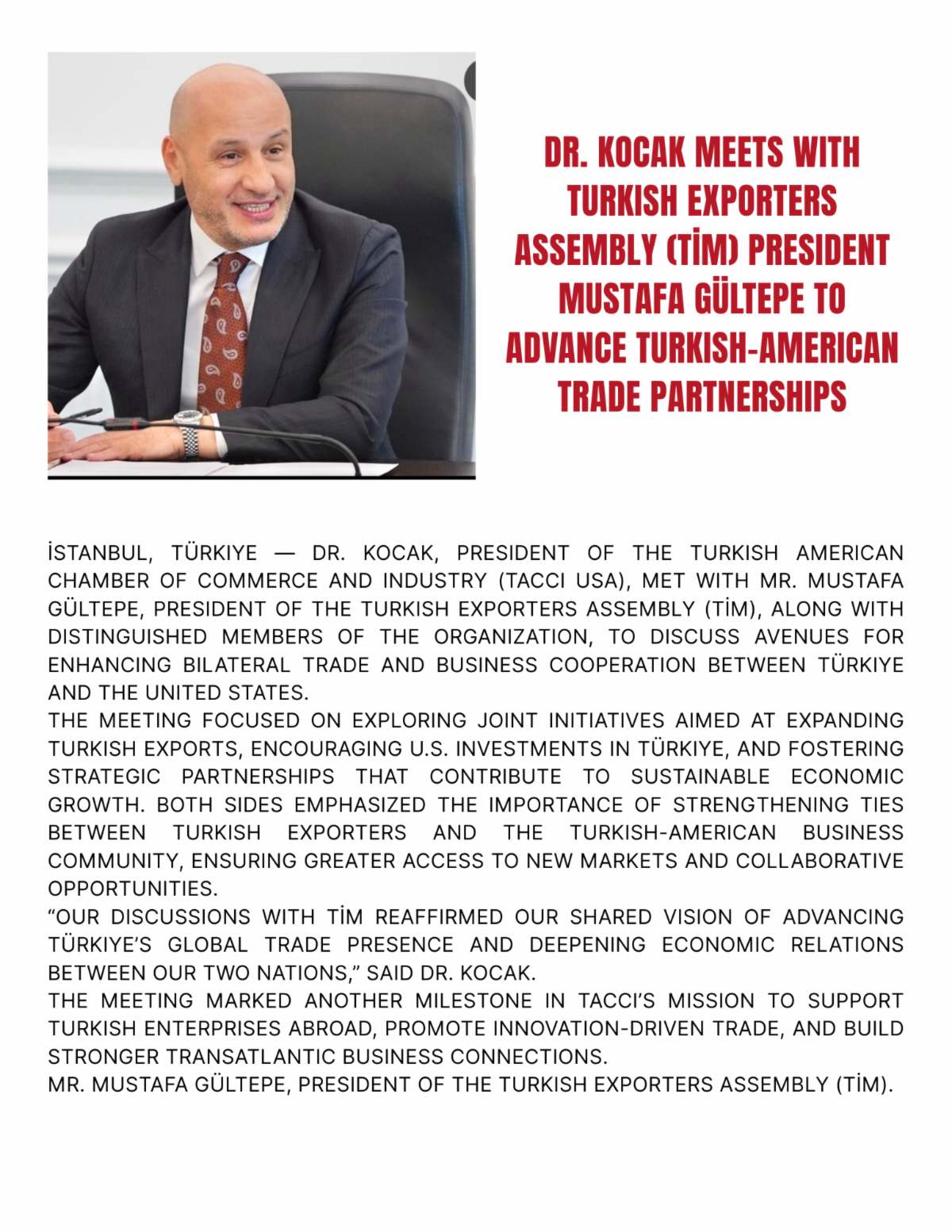 Inside TACCI-USA Fall 2025: Trade, Innovation & Global Diplomacy