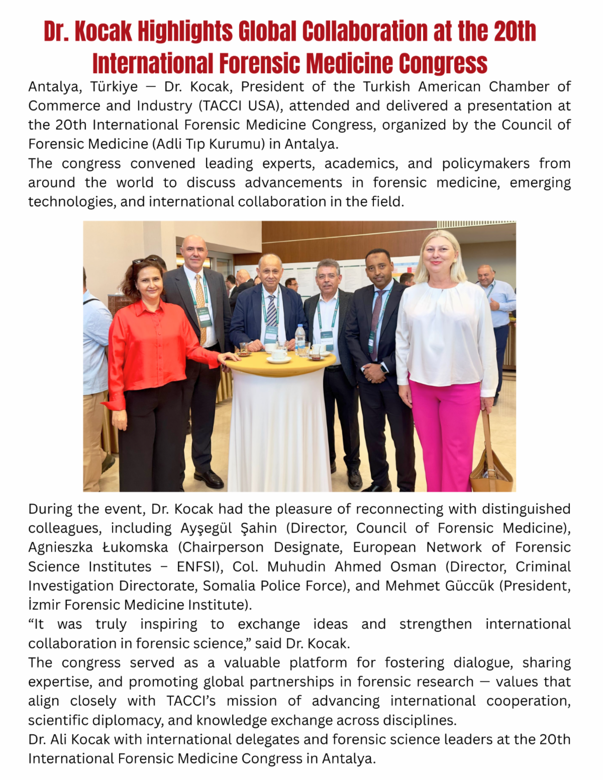 Inside TACCI-USA Fall 2025: Trade, Innovation & Global Diplomacy