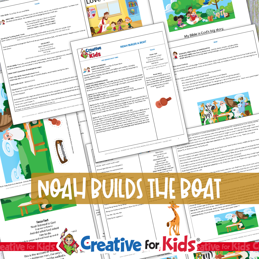 Free Noah's Ark Preschool Lesson Download