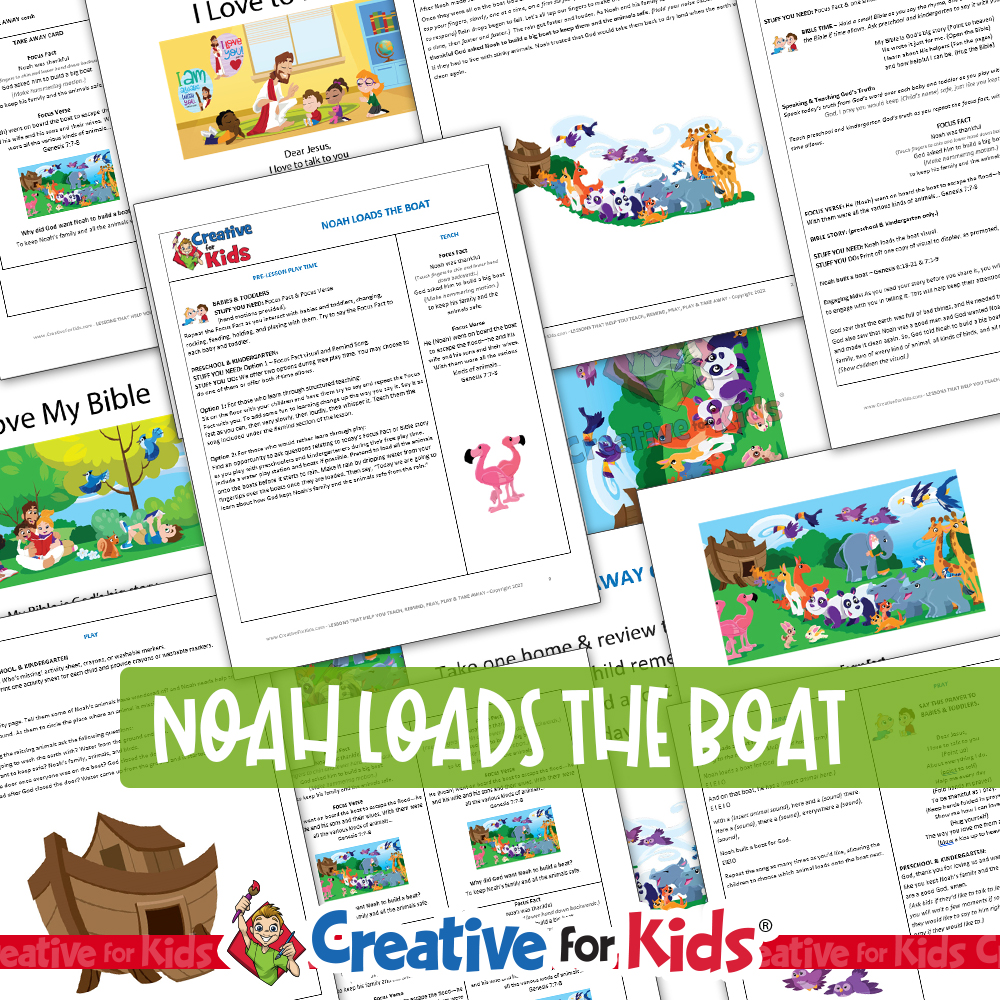 Free Noah's Ark Preschool Lesson Download