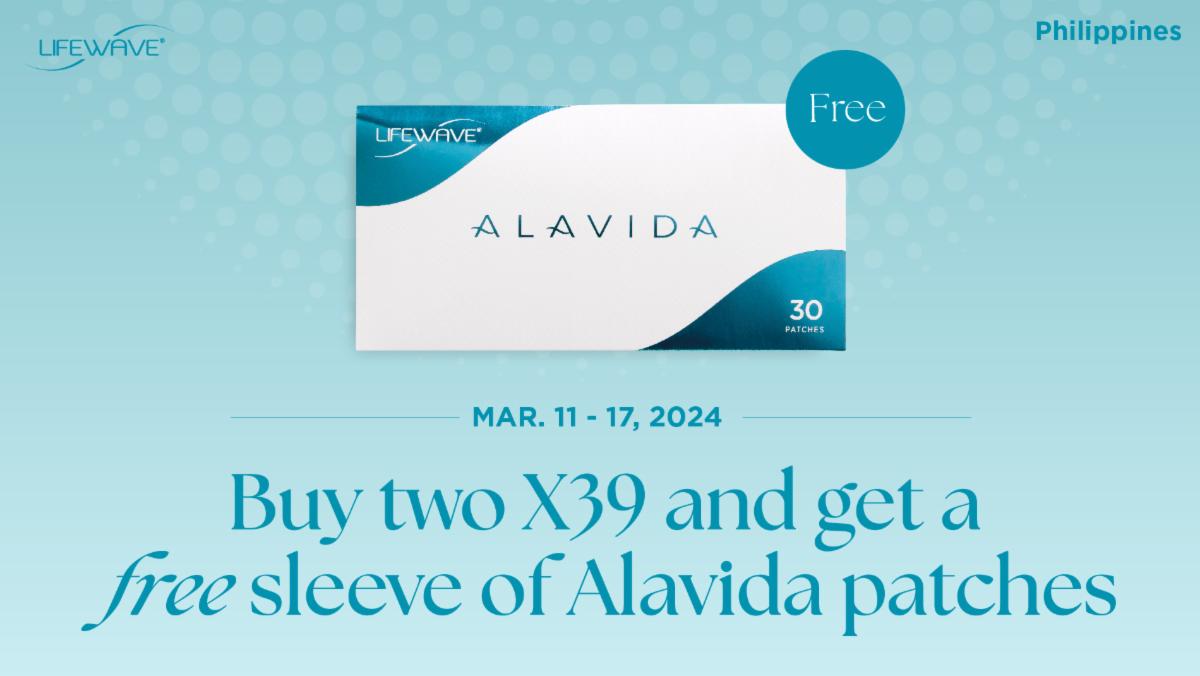 Buy two X39, earn a free Alavida!