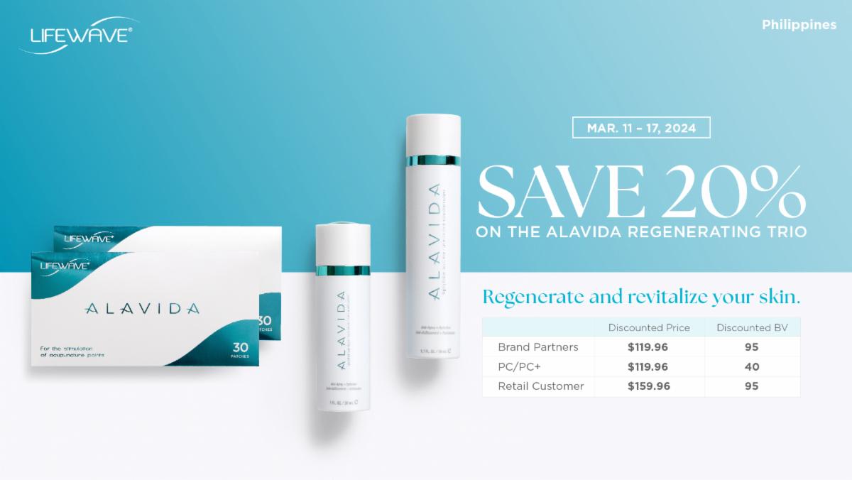 Regenerate and revitalize your skin with savings on the Alavida ...