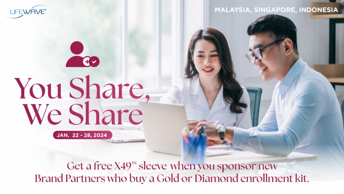 Enroll a new brand partner and you both get free product!