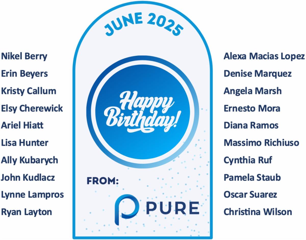 PURE Employee Semimonthly News & Updates 6/5/2025