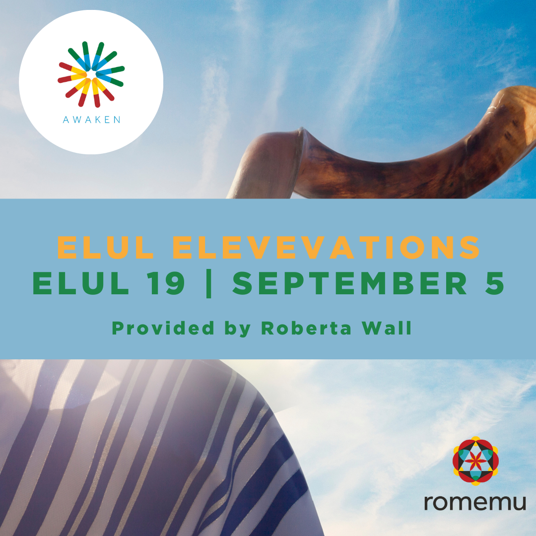 Elul Elevations | 18 of Elul | Provided by Roberta Wall