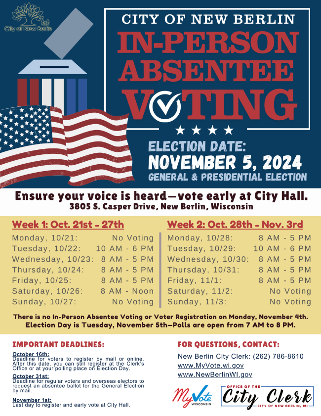 Election Communication from the New Berlin City Clerk