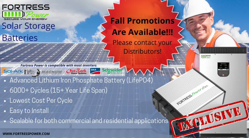 Fortress Power October 2020 Newsletter