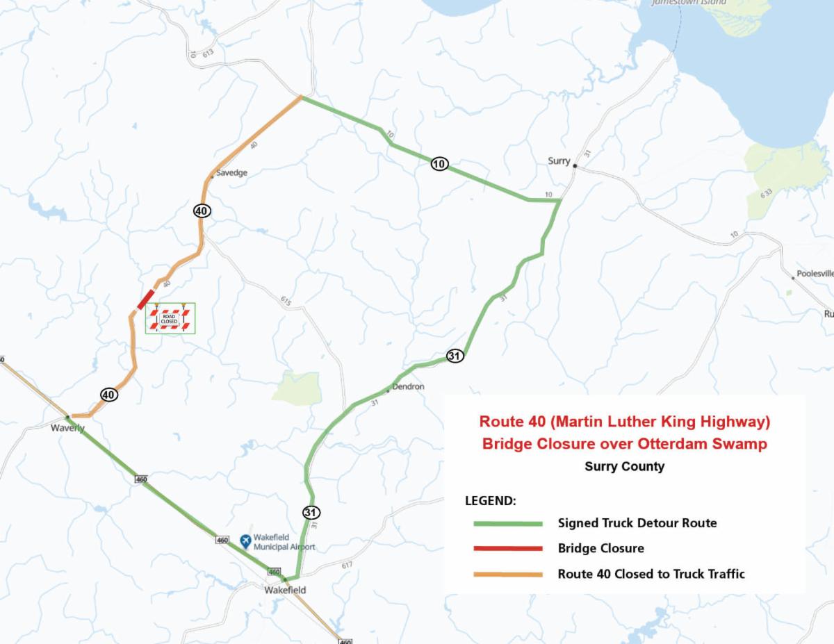PORTION OF ROUTE 40 (MARTIN LUTHER KING HIGHWAY) OVER OTTERDAM SWAMP TO ...