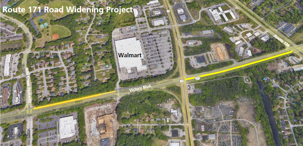 ROADWAY WIDENING PROJECT BEGINS ON ROUTE 171 (VICTORY BOULEVARD) IN ...