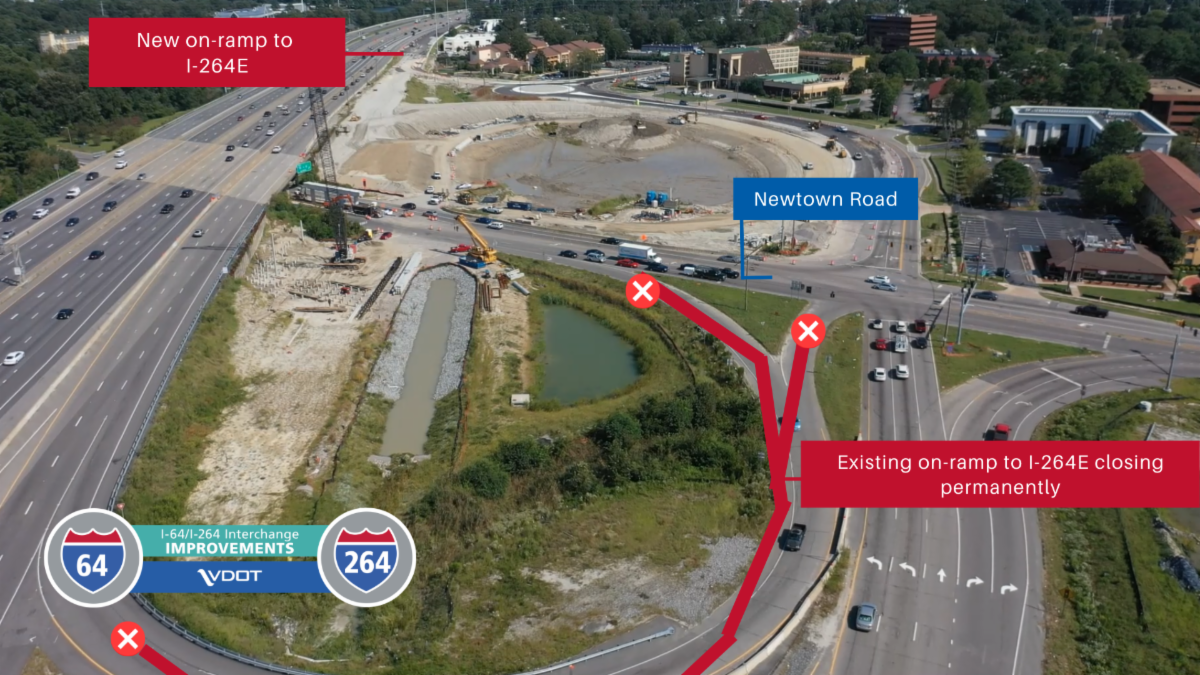 NEW RAMP TO I-264 EAST OPENING AS PART OF I-64/I-264 INTERCHANGE PROJECT