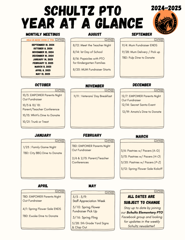 Your Schultz weekly newsletter is here!