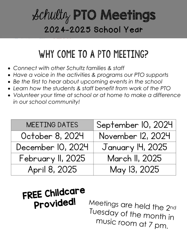 Your Schultz weekly newsletter is here!