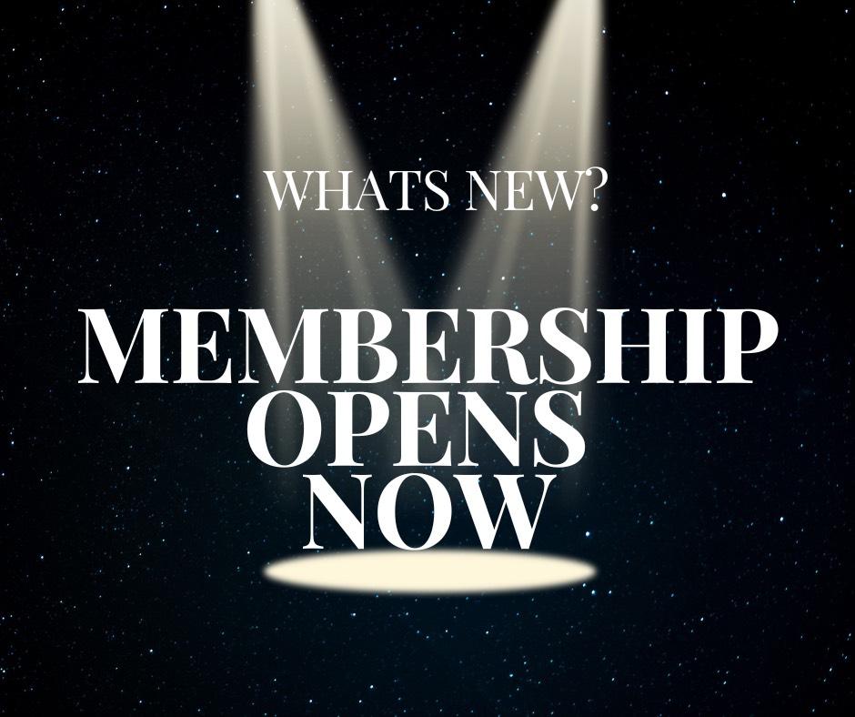 Membership Opening Announcement