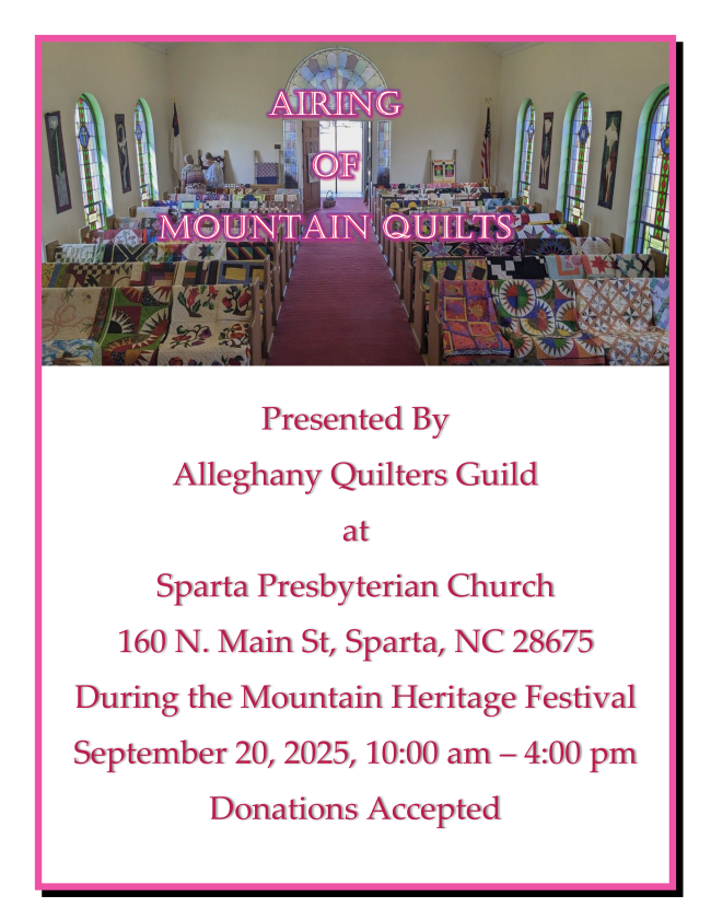 Sparta & Alleghany News and Events - September 17, 2025