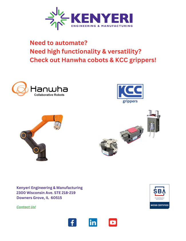 Introducing Hanwha's Cobots Featuring KCC Grippers