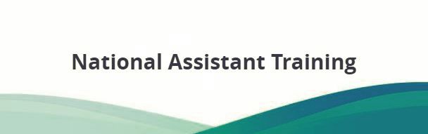 National Assistant Training - Resources & Reminder for October 5th, 2024