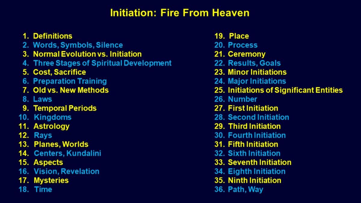 REMINDER: New Webinar Series - Initiation: Fire From Heaven