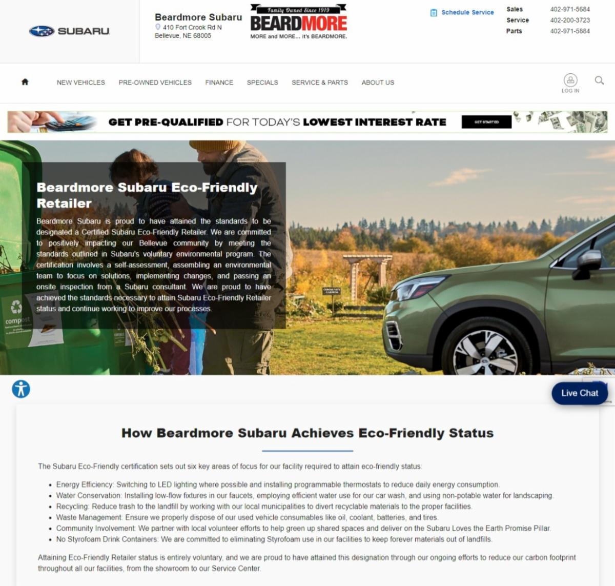 May Subaru Eco-Friendly Retailer Newsletter