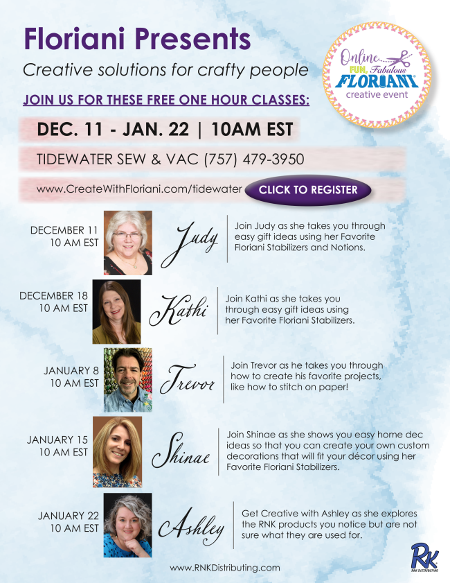 Register for Our New Series of Events with Floriani