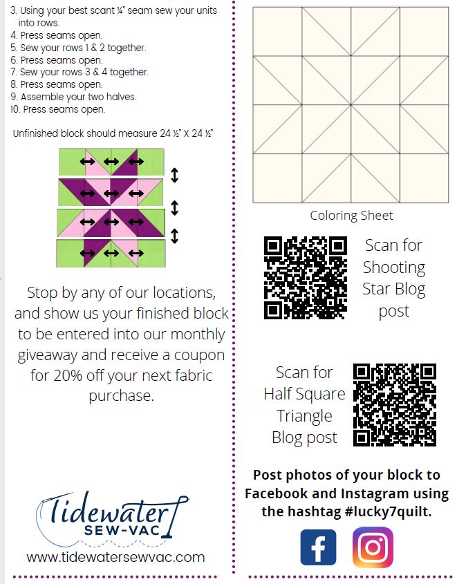 Lucky 7 Quilt-A-Long