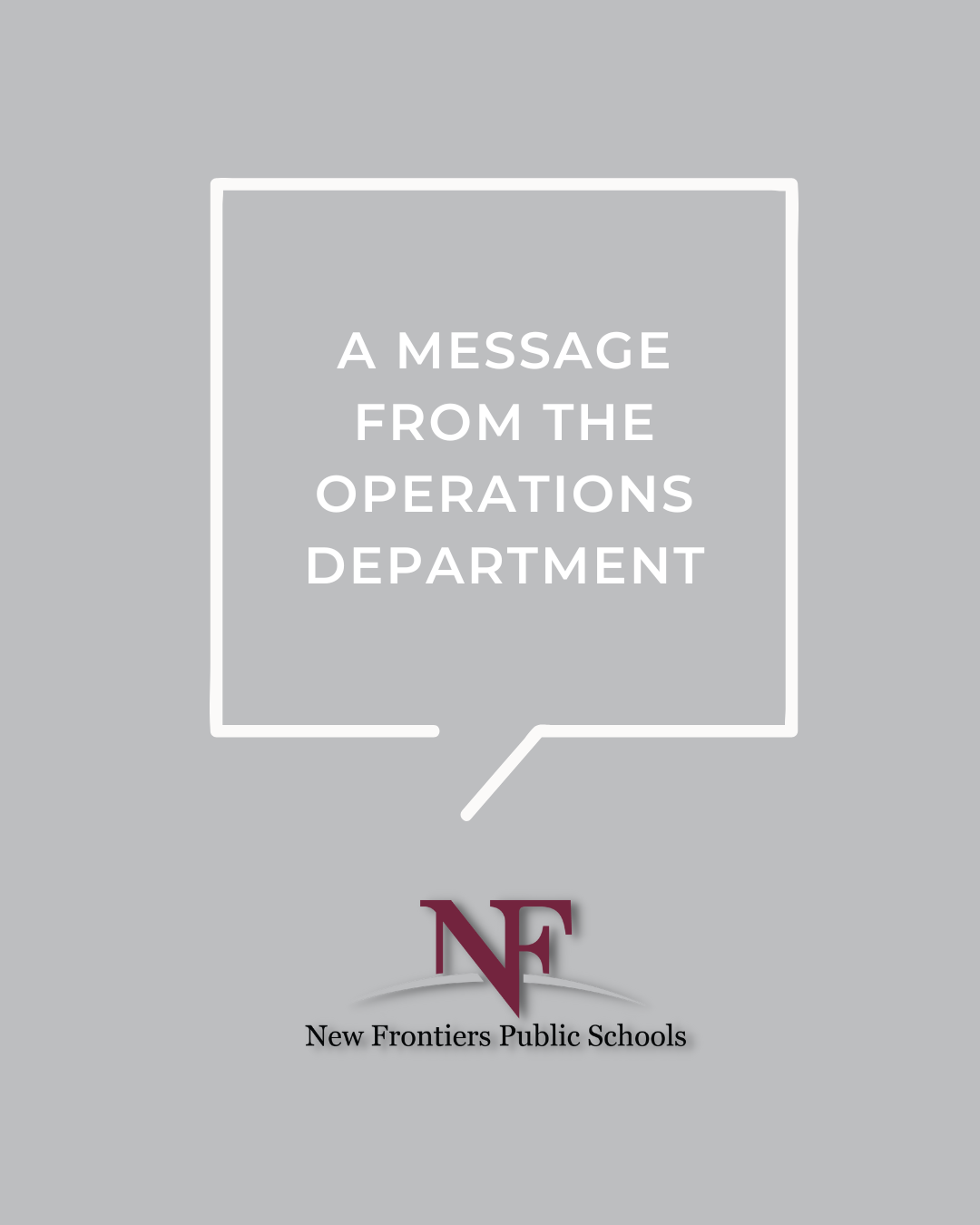 A Message from the Operations Department: Action Required