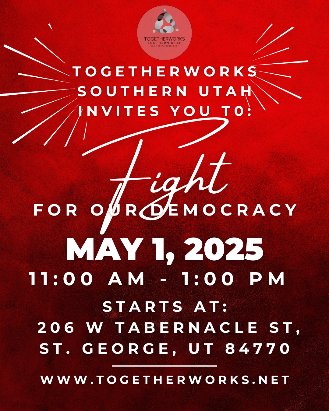 TWSU: Together We Rise: May Day March for Democracy