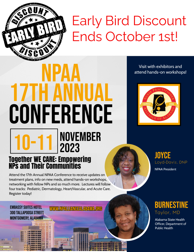 NPAA 17th Annual Conference- Early Bird Discount Ends Oct 1st