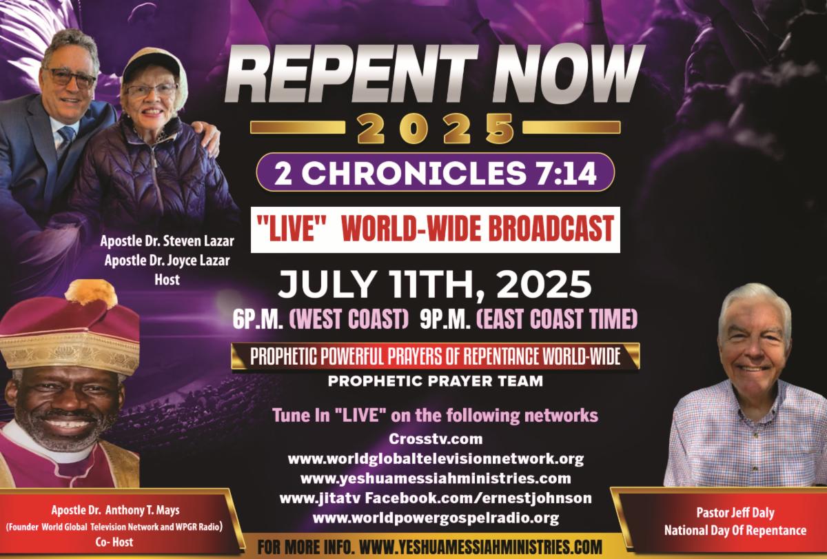 REPENT NOW 2025 - Join Us LIVE - July 11